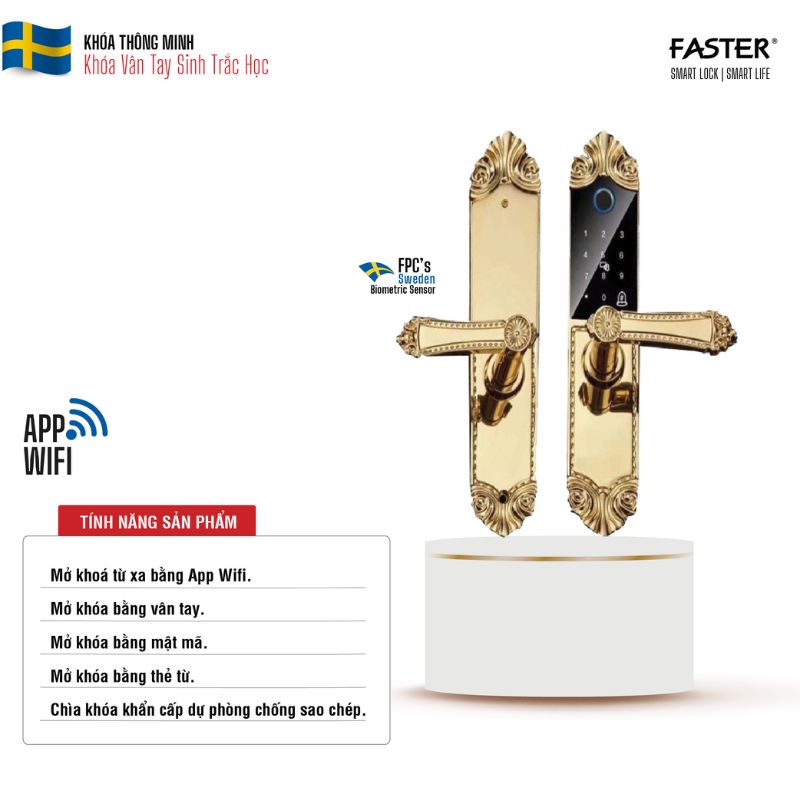 Khóa thông minh Faster FS119-24K » Bếp 365®